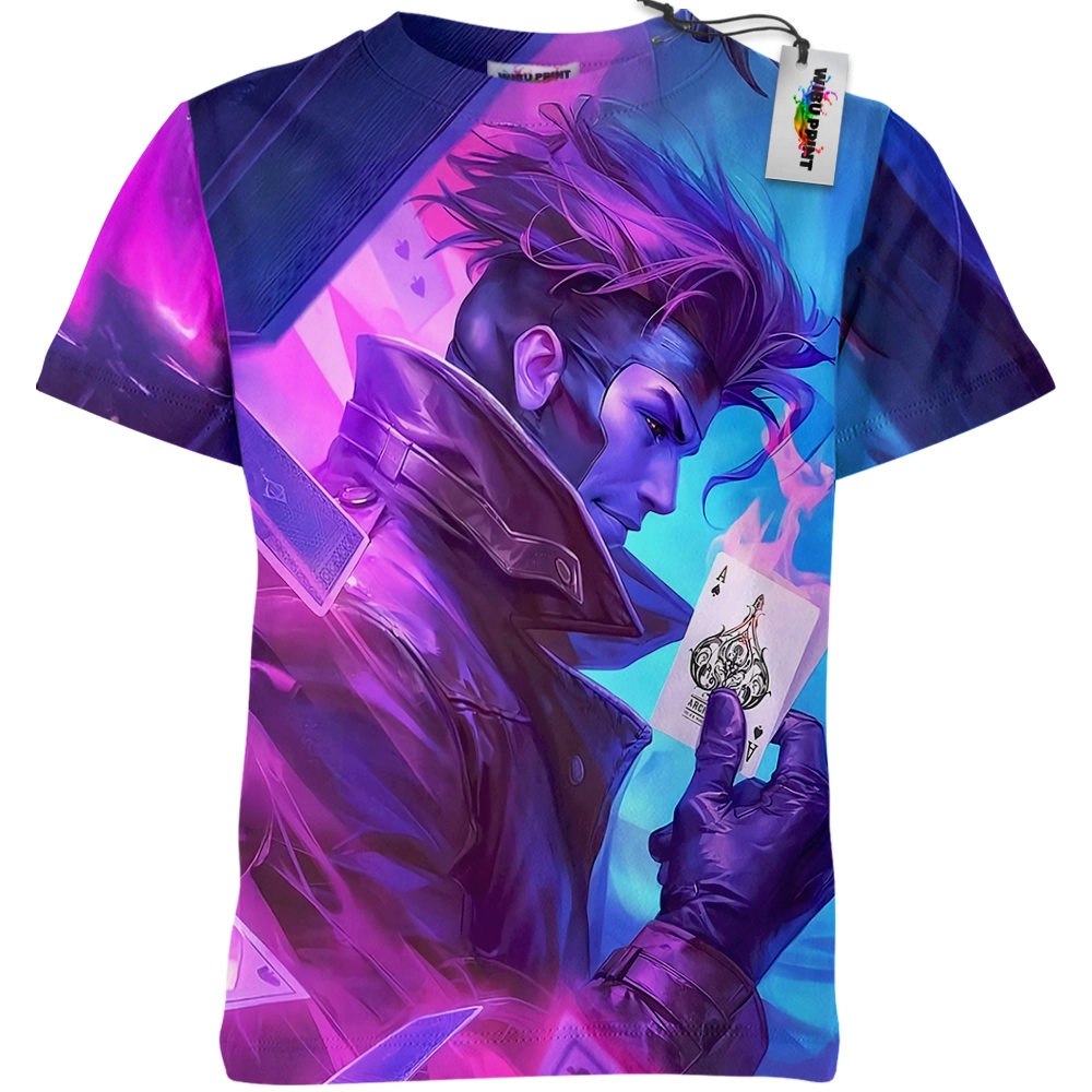 Gambit Kinetic Energy Shirt, X-Men Shirt, Marvel Shirt