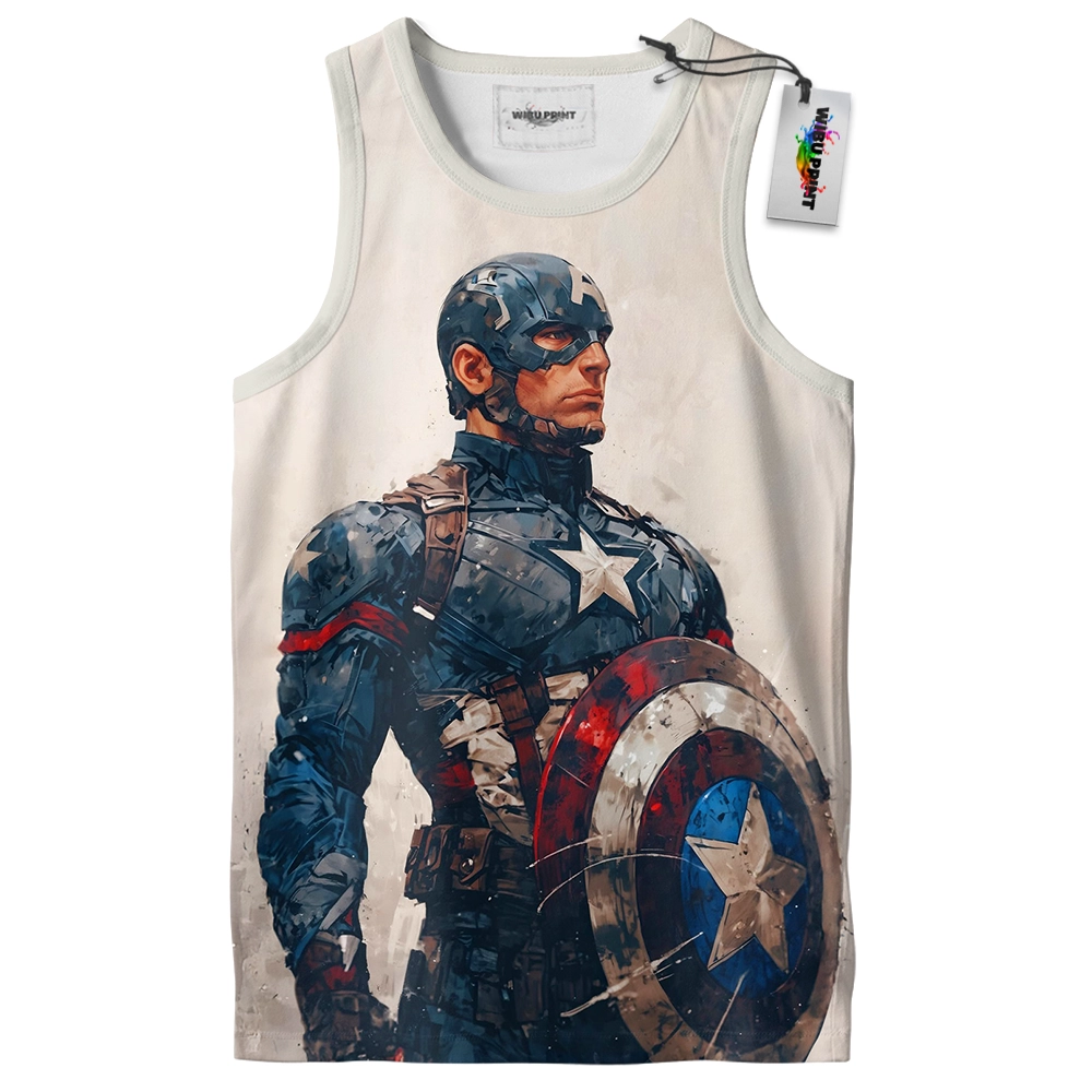 Captain America July 4th Tank Top, Marvel Tank Top