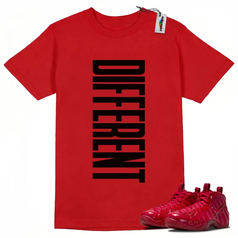 Wibuprint Different Shirt to Match Air Foamposite Gym Red - Air ...
